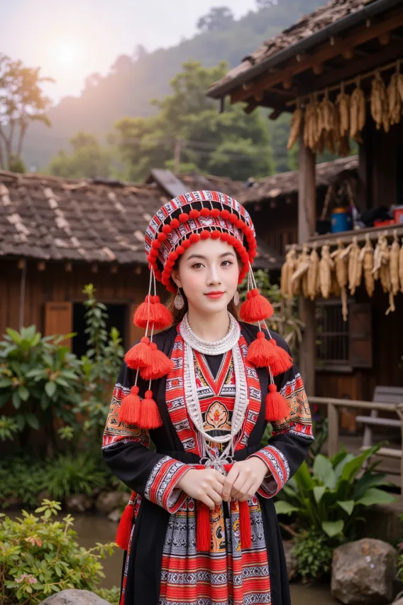 Dao Ethnic Traditional Outfit Inspiring-LoRA-miaaiart-Shakker