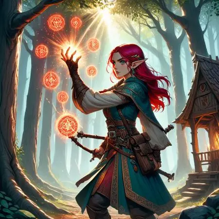 Flashfire Glowing Rune Magic-LoRA-FlashFiringAI-Shakker