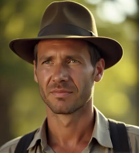 Indiana Jones (Harrison Ford) - FLUX-LoRA-zerokool-Shakker