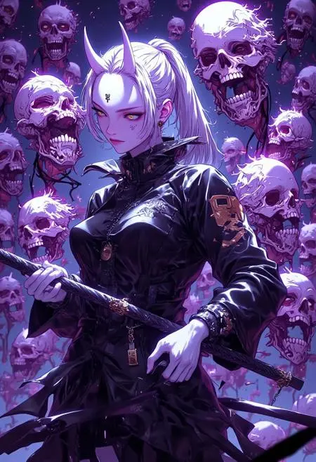 Cyber Jujutsu | | Flux | Lucifer-LoRA-Lucifer_XIII-Shakker