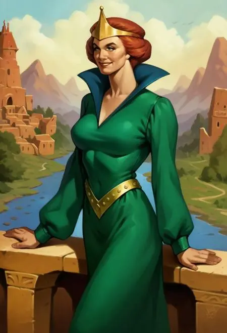 Queen Marlena, He-Man 1980s (SD and PonyXL)-LoRA-Gerald Robotnik-Shakker