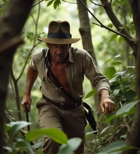 Indiana Jones (Harrison Ford) - FLUX-LoRA-zerokool-Shakker