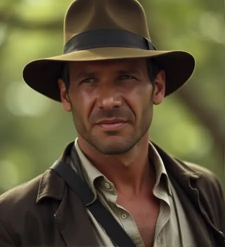 Indiana Jones (Harrison Ford) - FLUX-LoRA-zerokool-Shakker