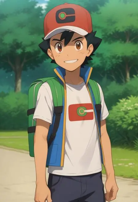 Ash Ketchum - Pokemon Journeys-LoRA-Mew_Mew-Shakker