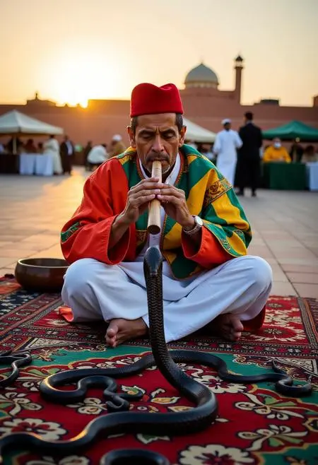 Moroccan Snake Charmer LORA FLUX-LoRA-이재훈 (아돌프후니훈)-Shakker
