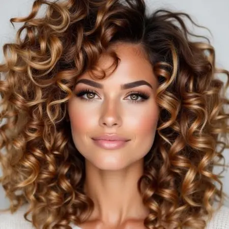 Flux Loose Curls Hairstyle-LoRA-syungoh-Shakker