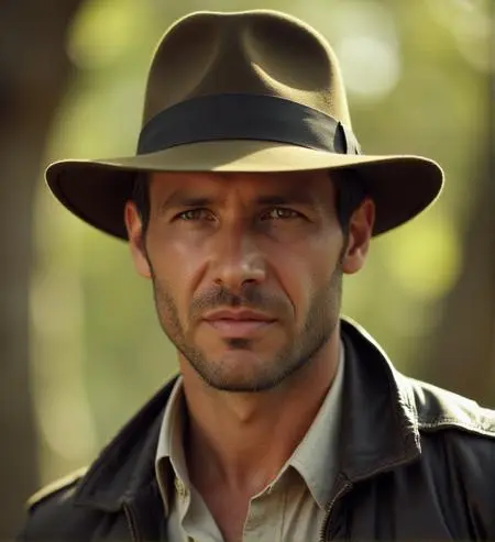 Indiana Jones (Harrison Ford) - FLUX-LoRA-zerokool-Shakker