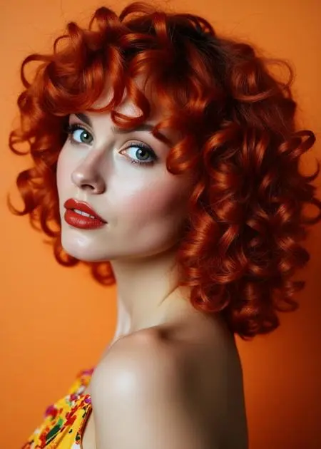 Flux Loose Curls Hairstyle-LoRA-syungoh-Shakker