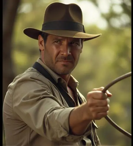 Indiana Jones (Harrison Ford) - FLUX-LoRA-zerokool-Shakker