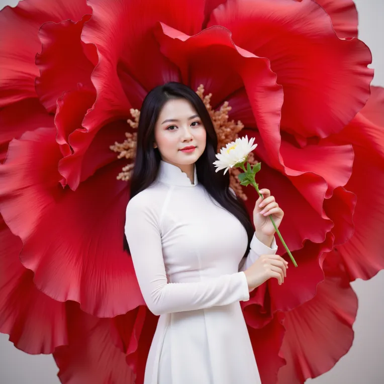 Flux_lora_Giant Flower dambut_Jolie Kim -LoRA-Kim Thanh Phan-Shakker