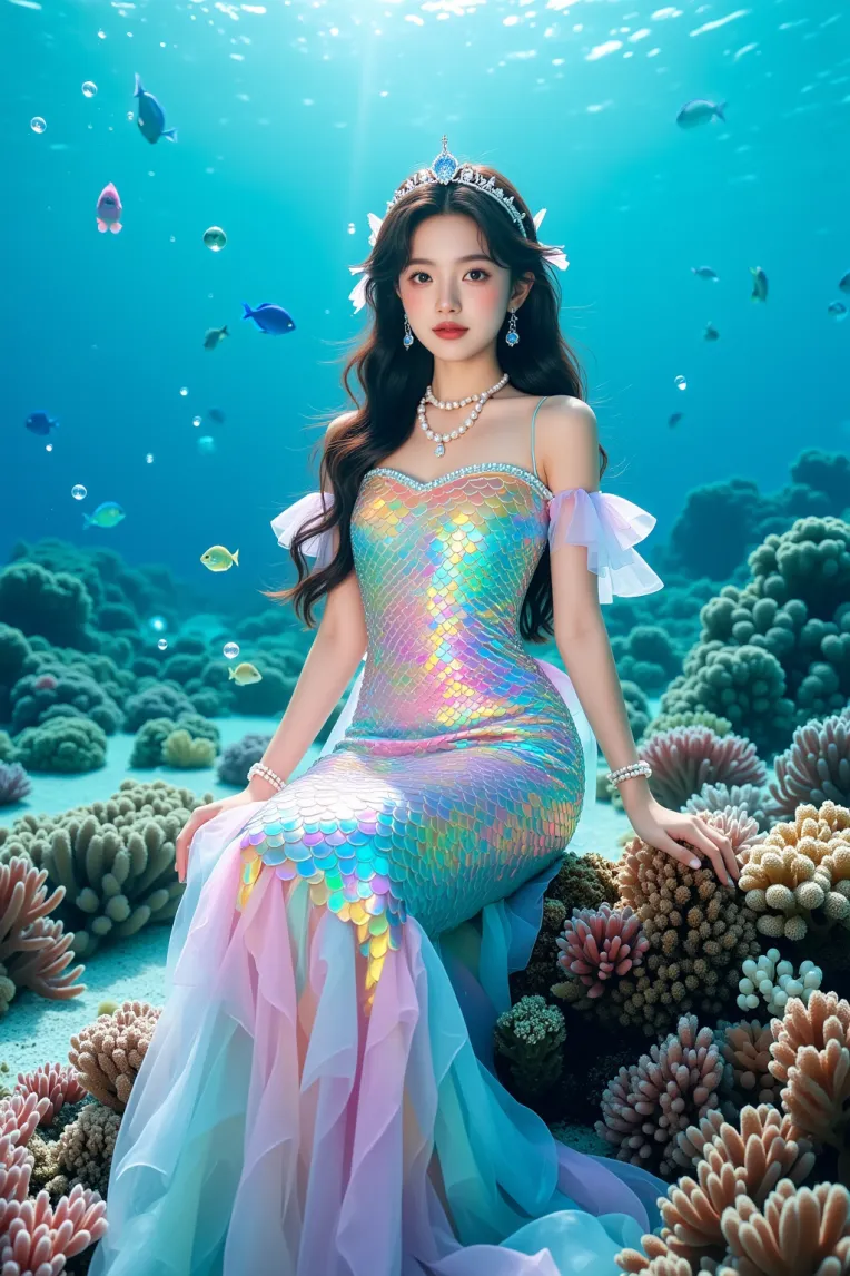 FLUX - MERMAID DRESS IN SEA by JAY-LoRA-JayHuang-Shakker