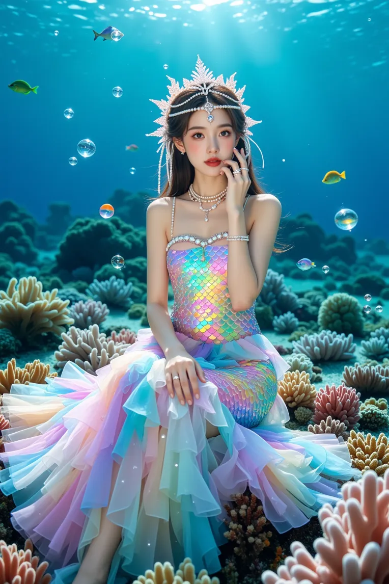 FLUX - MERMAID DRESS IN SEA by JAY-LoRA-JayHuang-Shakker