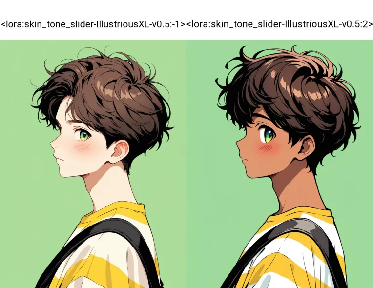 Skin Tone Slider - Illustrious XL-LoRA-Ai_Art_Vision-Shakker