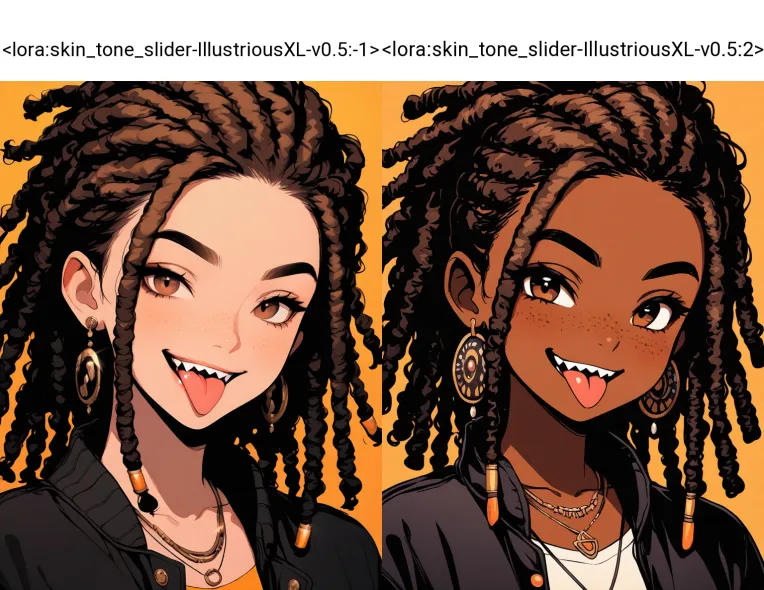 Skin Tone Slider - Illustrious XL-LoRA-Ai_Art_Vision-Shakker