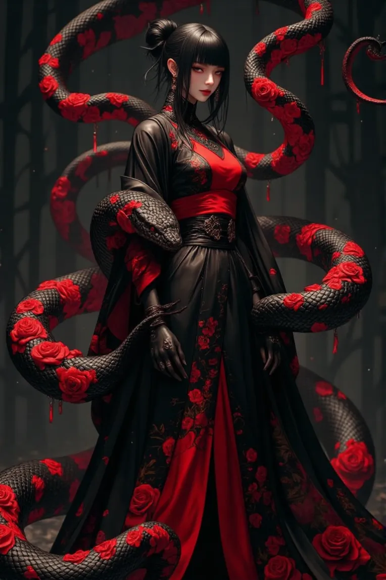 Snake Year Anime | Flux | Lucifer-LoRA-Lucifer_XIII-Shakker