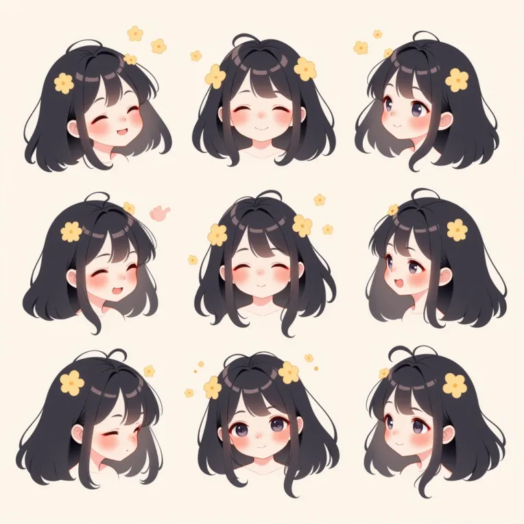 Nine-grid Character Expression Pack-LoRA-yuxin-Shakker