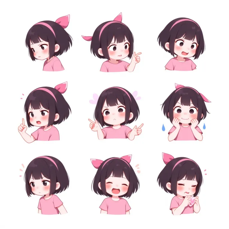 Nine-grid Character Expression Pack-LoRA-yuxin-Shakker
