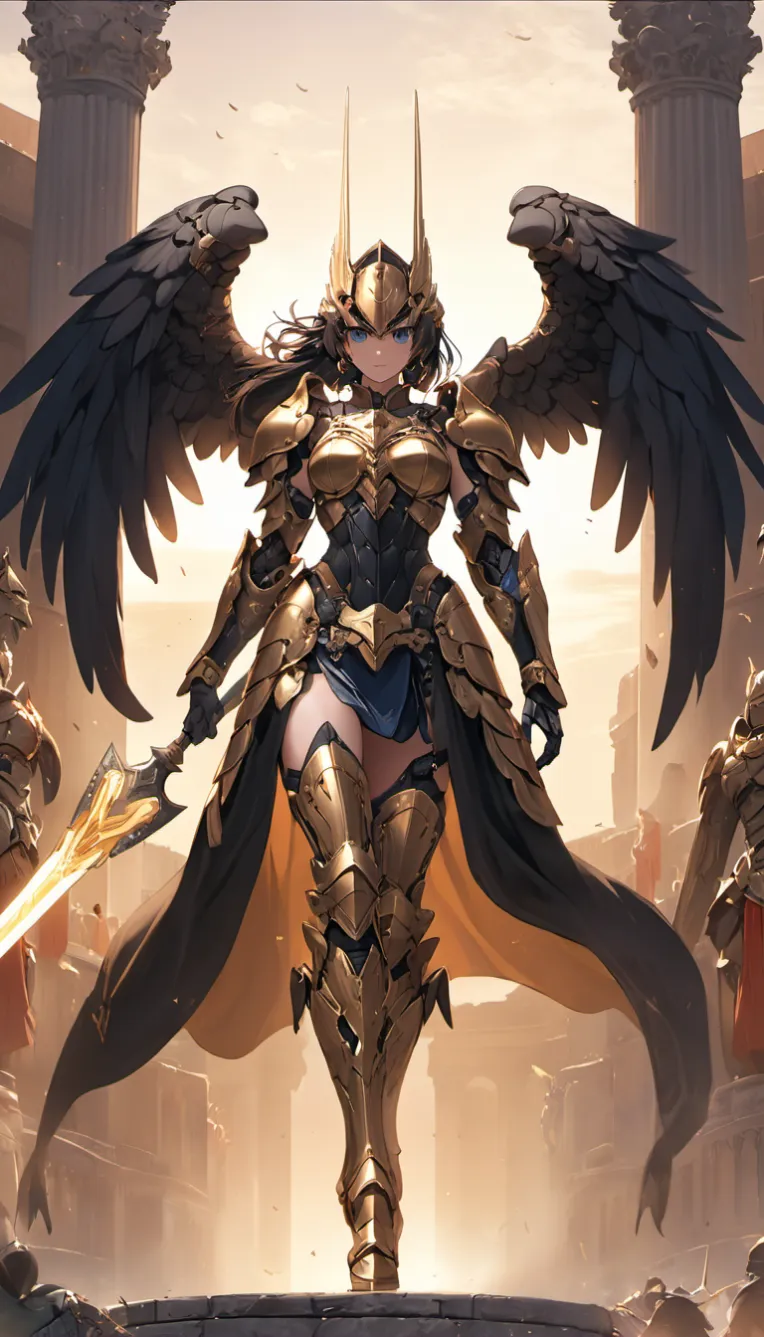 SDXL_v4 - LoRA - Female warrior in golden armor-LoRA-Jos_Trung-Shakker
