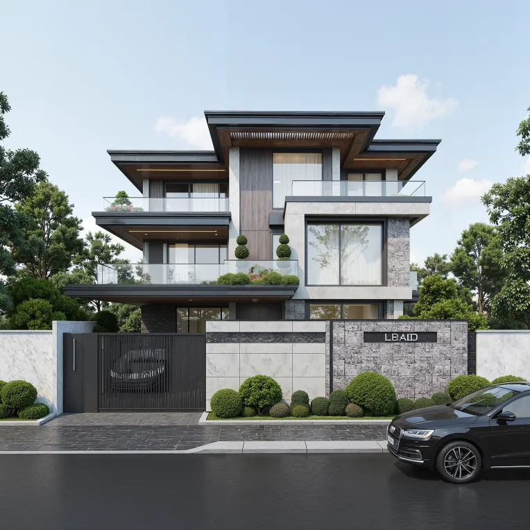 Flux_63ArchiAI_luxury villa-LoRA-LUC_ArchiAI-Shakker