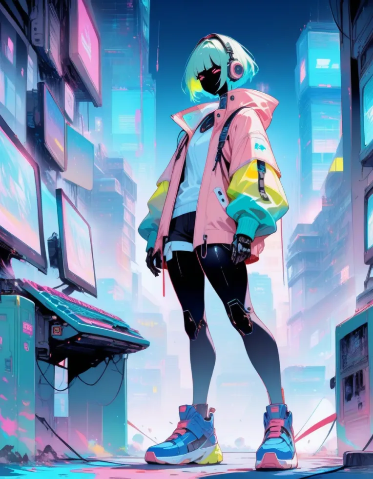 Neoncore Cyperpunk Animagine-LoRA-Dark_Infinity-Shakker