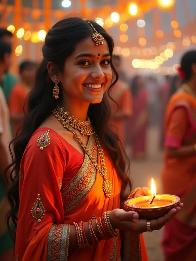 👑A Woman in Traditional Indian Attire-LoRA-BInhBong-Shakker