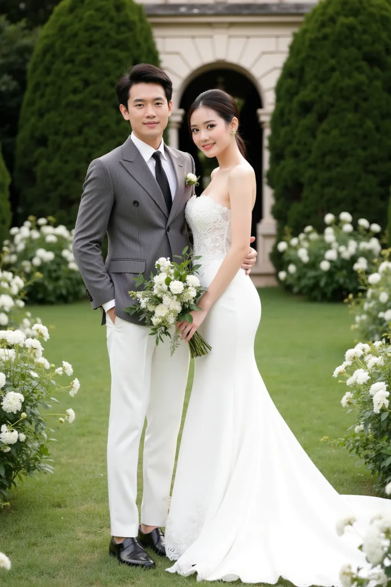 Romantic outdoor wedding scene Flux Lora-LoRA-DinoDaydreamer-Shakker