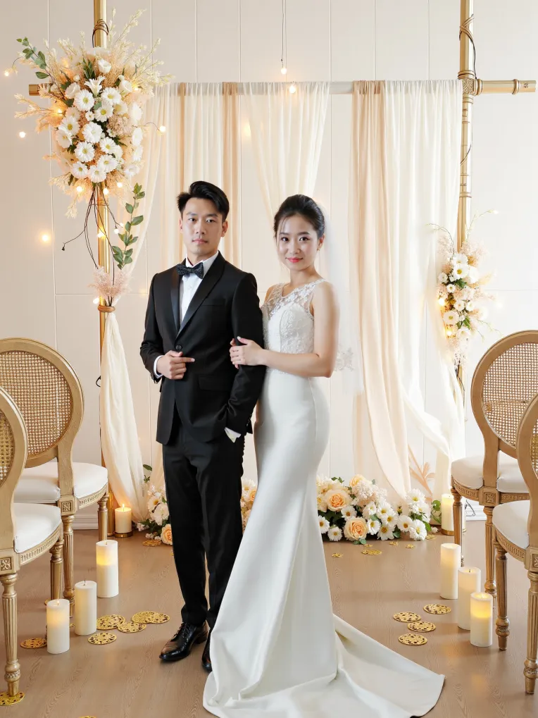 FLUX Elegant Background for Wedding-LoRA-DinoDaydreamer-Shakker