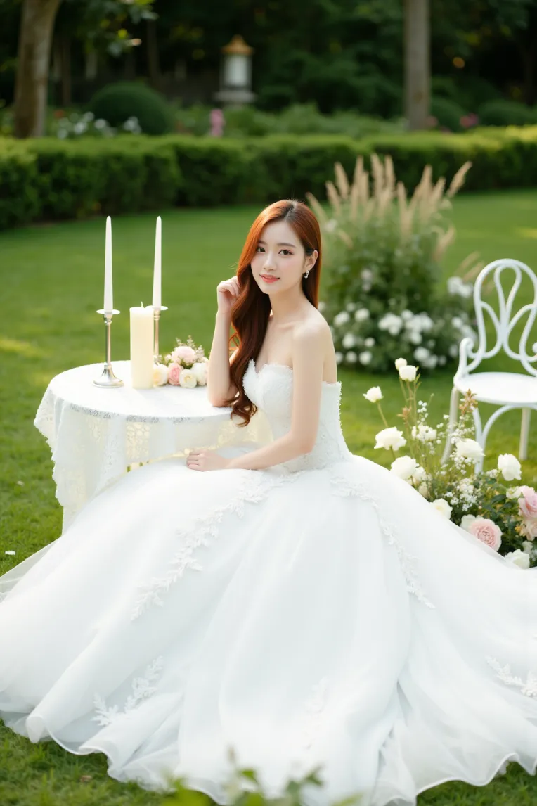 Romantic outdoor wedding scene Flux Lora-LoRA-DinoDaydreamer-Shakker