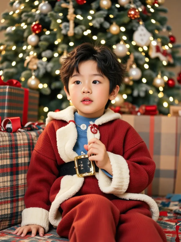 FLUX - Funny Boy Chrismas_kids photography-LoRA-RAY-Shakker