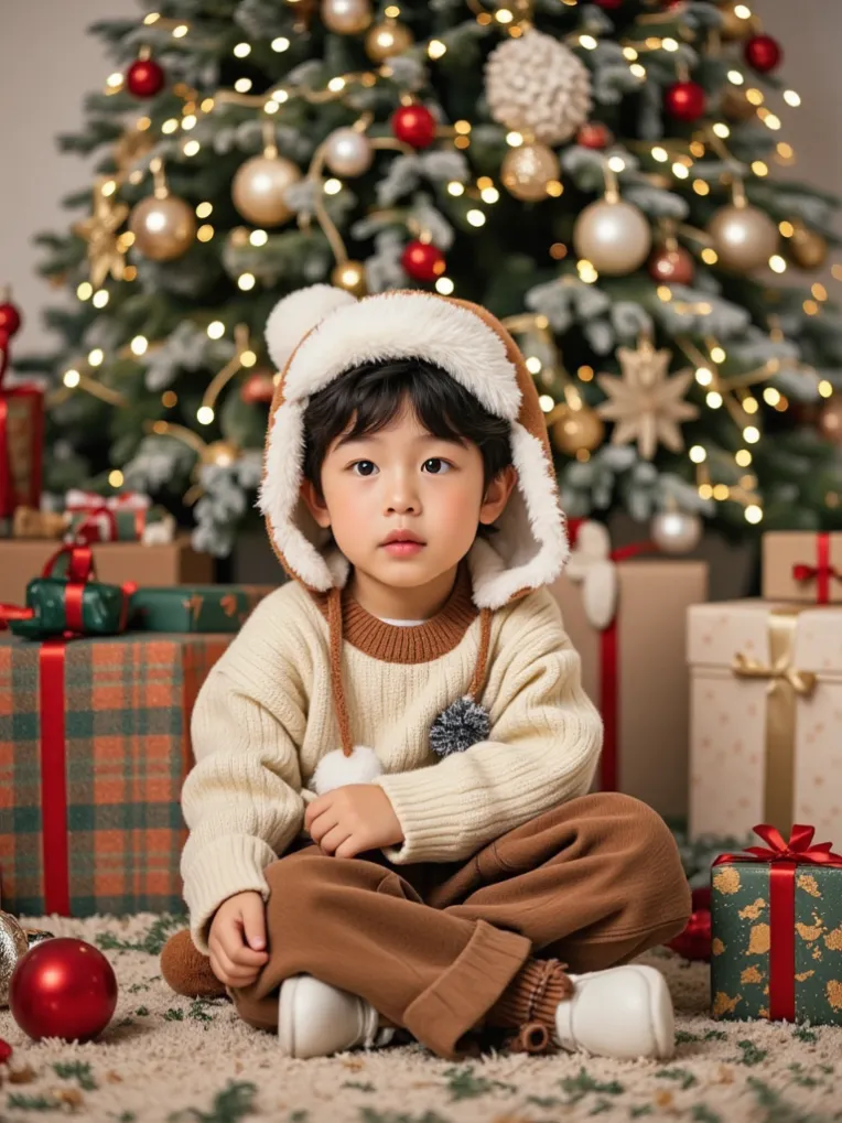 FLUX - Funny Boy Chrismas_kids photography-LoRA-RAY-Shakker