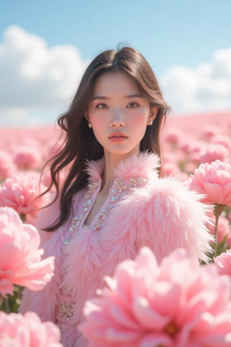 Pink Flower Field - Flux-LoRA-RAY-Shakker