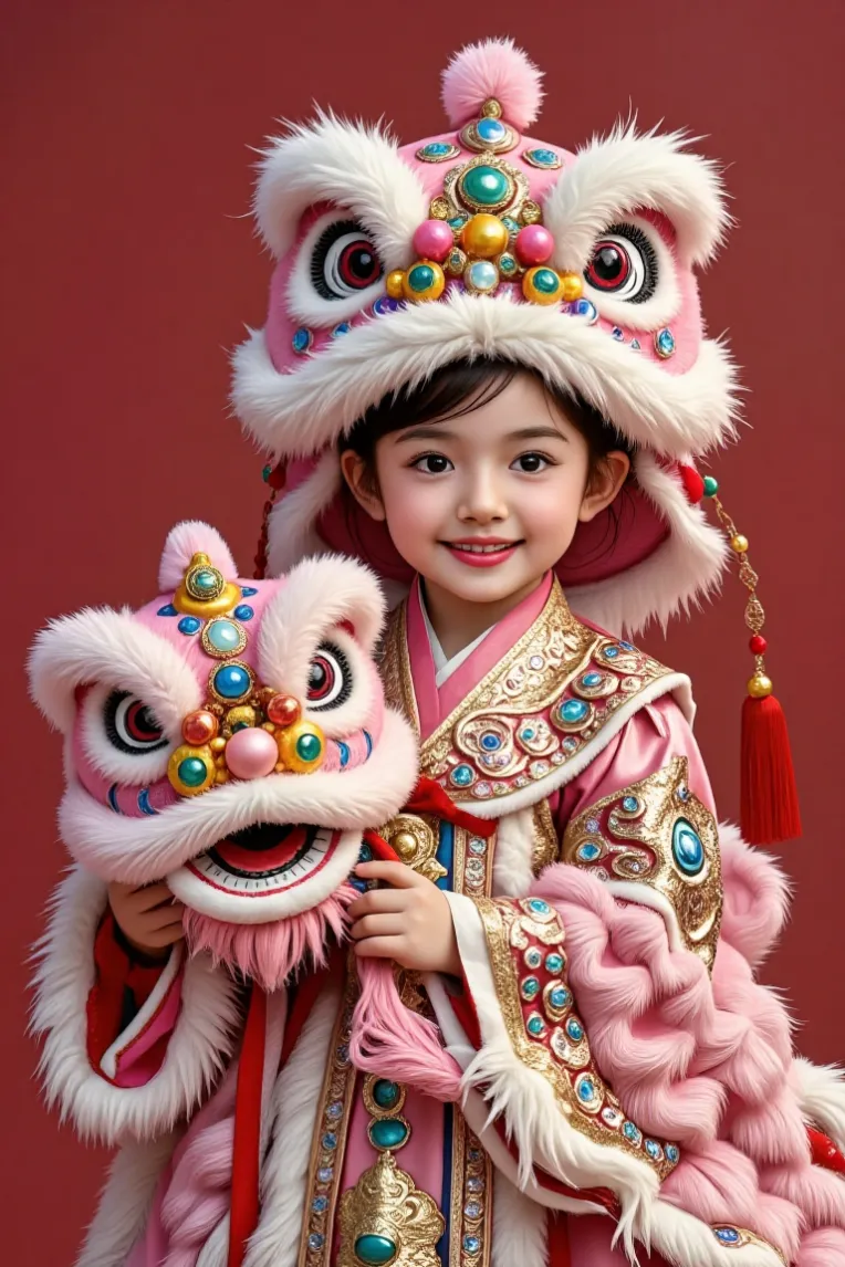 FLUX - LION DANCE FOR KIDS_LUNNAR NEW YEAR-LoRA-RAY-Shakker