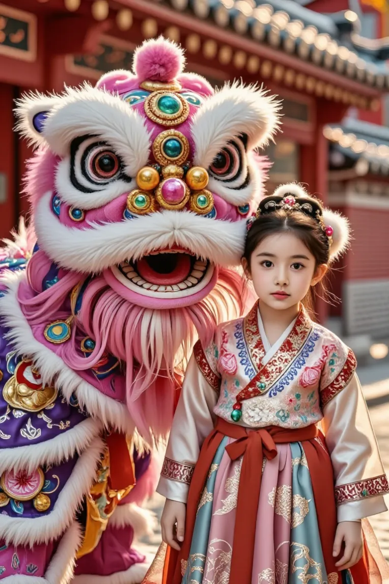 FLUX - LION DANCE FOR KIDS_LUNNAR NEW YEAR-LoRA-RAY-Shakker