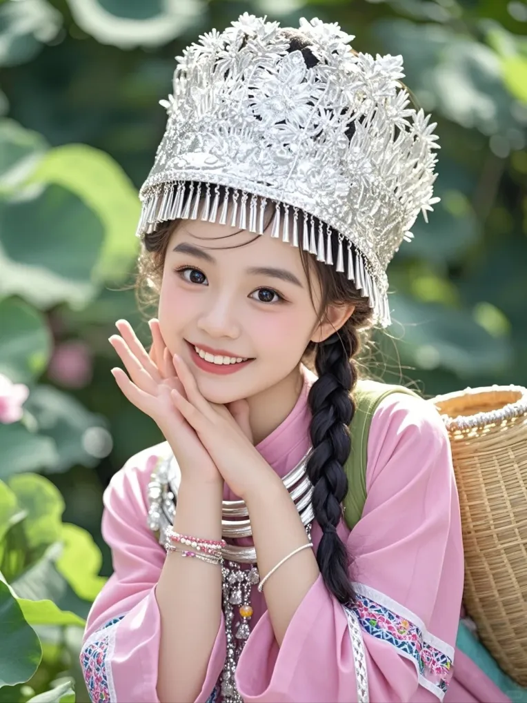 Flux - Young Girl Ethnic Miao_Wonderland kids 1-LoRA-RAY-Shakker