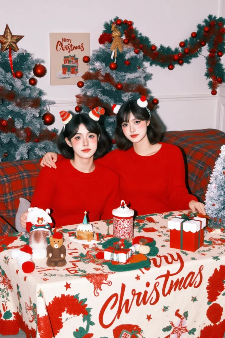 Flux - Asian Classic Xmas_portrait photography-LoRA-RAY-Shakker