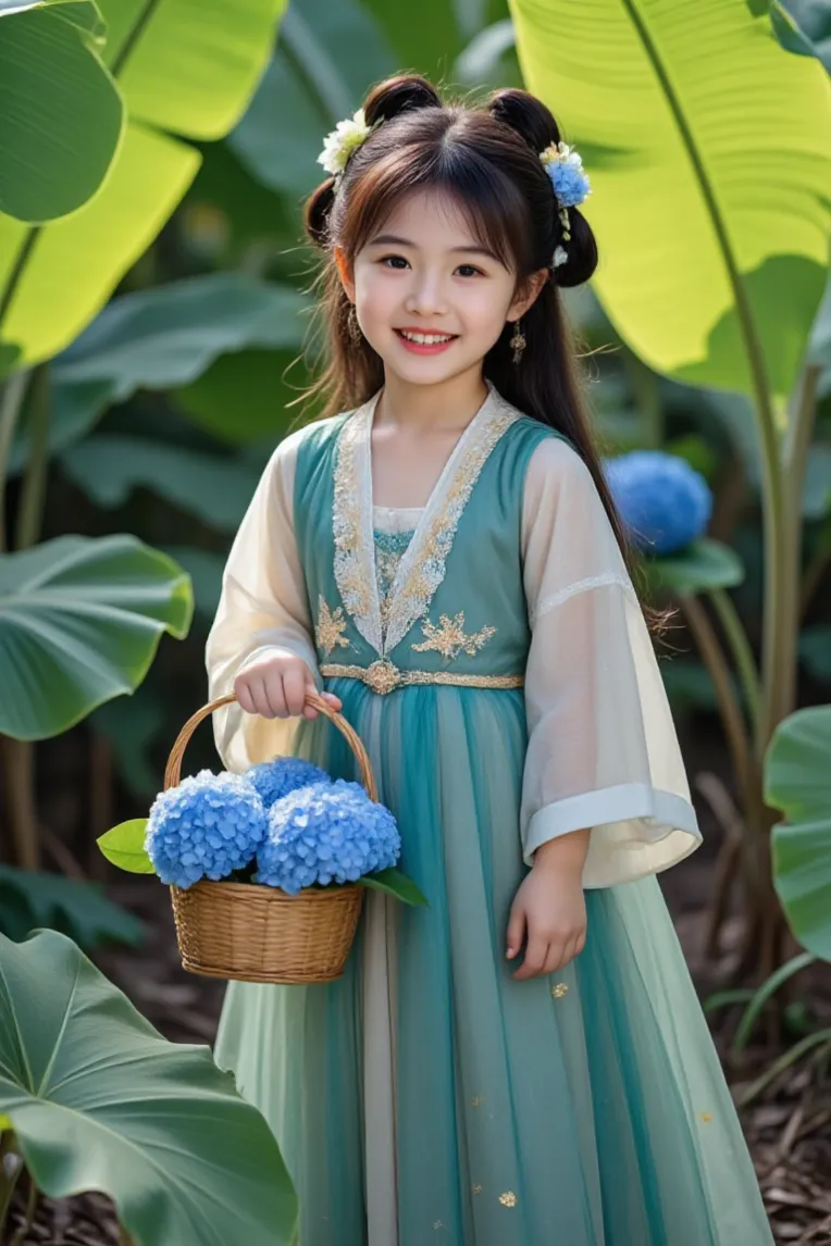 Flux - Young girl in banana garden_RAY-LoRA-RAY-Shakker