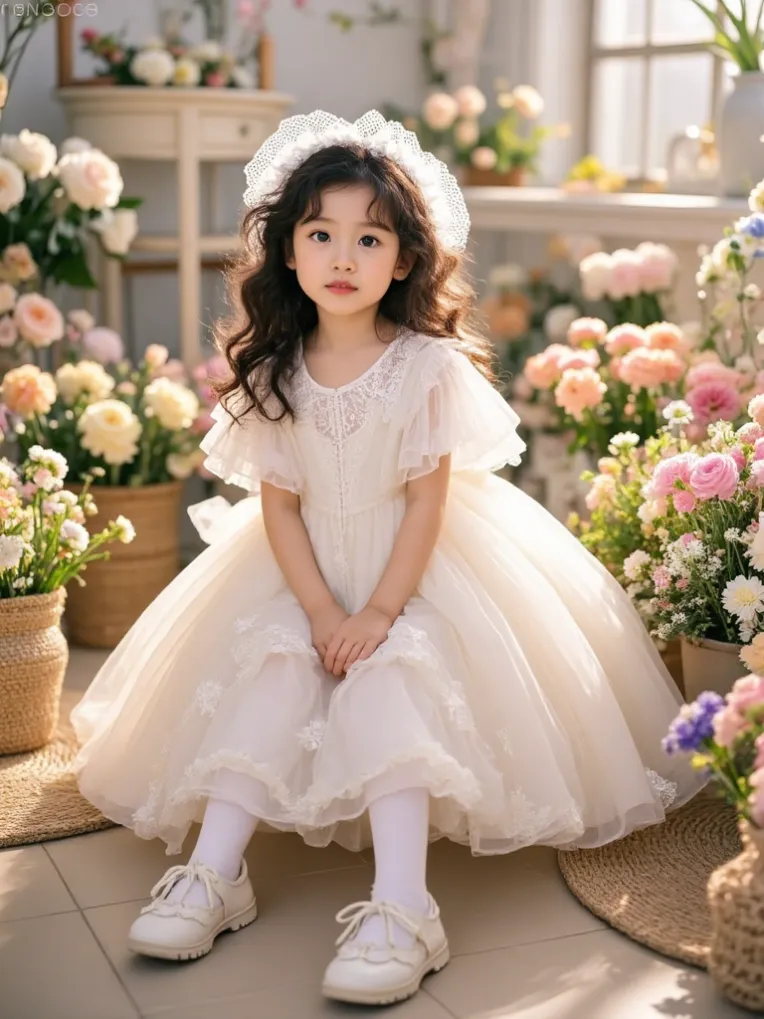 Flux - Children's photography_garden flower bloom-LoRA-RAY-Shakker
