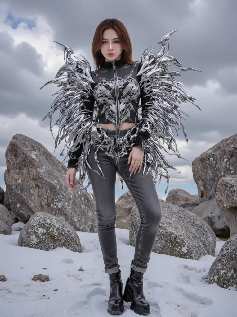 Metallic Sculpt Fashion - Flux-LoRA-RAY-Shakker