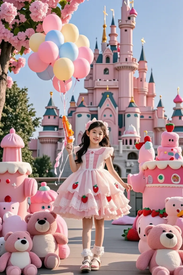 FLUX - PINK TEDDY WORLD_WONDERLAND KIDS 5-LoRA-RAY-Shakker