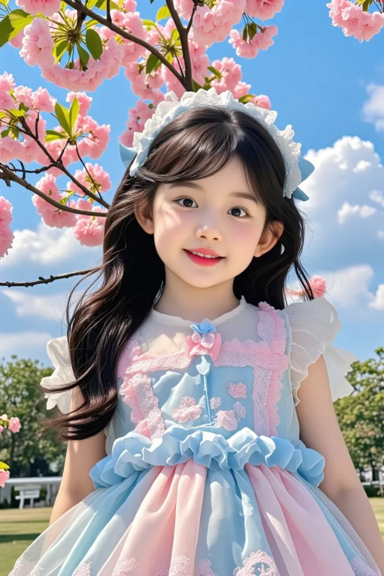 Flux - Cherry Blossom Baby Girl _Wonderland kids 4-LoRA-RAY-Shakker