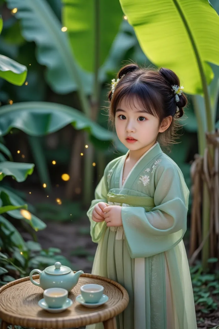 Flux - Young girl in banana garden_RAY-LoRA-RAY-Shakker