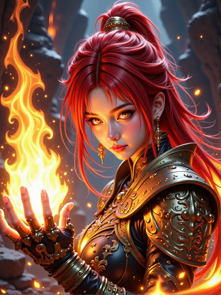 Seraphina Emberfall - Cinematic Fire Guardian-LoRA-Suri-Shakker