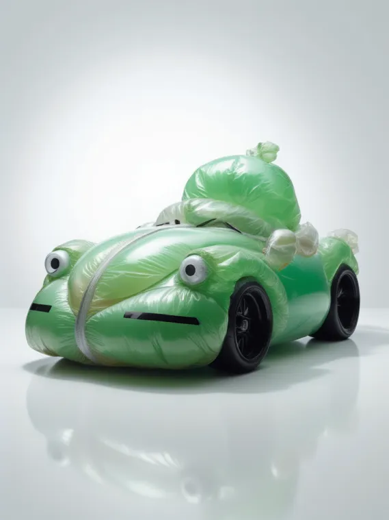 FLUX Garbage Bag Art-LoRA-Hongke-Shakker